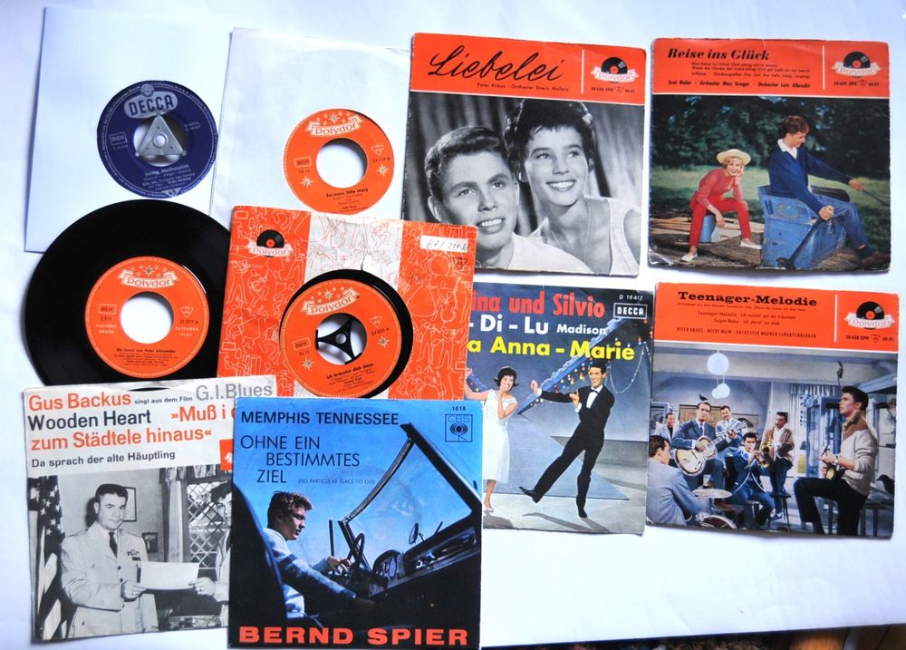 25 Singles Deutscher Rock n Roll + Schlager 50er-60er-Jahre (Gebraucht) in Schaffhausen für CHF ...