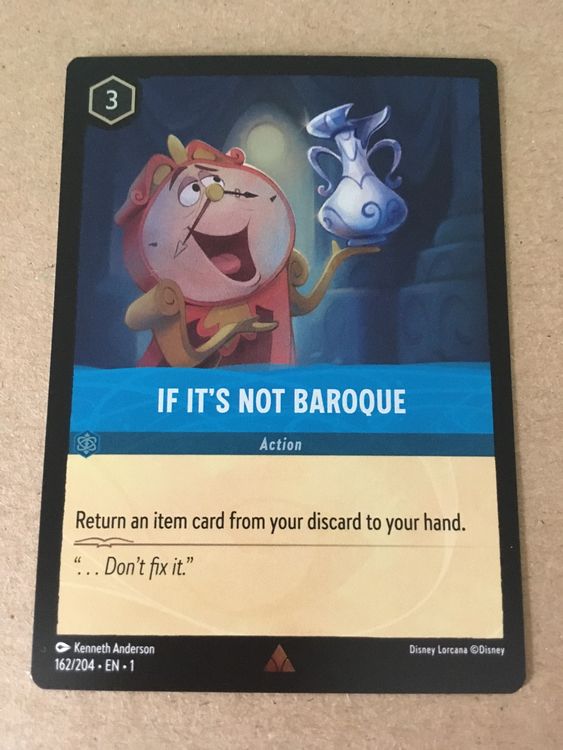 Disney Lorcana 162/204 If it's not Baroque -EN- | Kaufen auf Ricardo