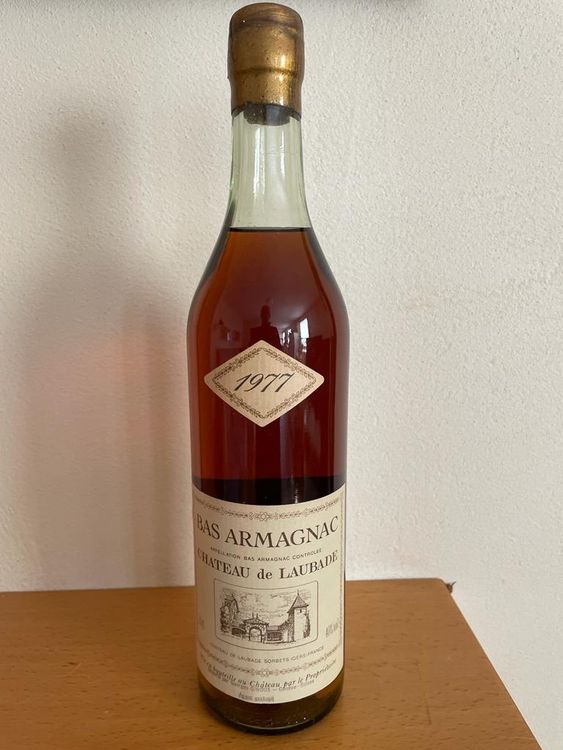 1 Flasche Armagnac 1977, Chateau de Laubade. (Gebraucht) in ...
