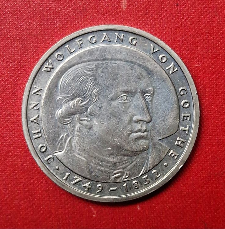 Goethe Gedenkmünze, 5 Deutsche Mark, Jahrgang 1982, Top! (Neu (gemäss ...