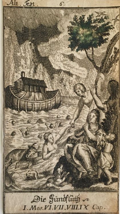 Orig. Kupferstich um 1780 - Die Sintflut, Bibel | Kaufen auf Ricardo