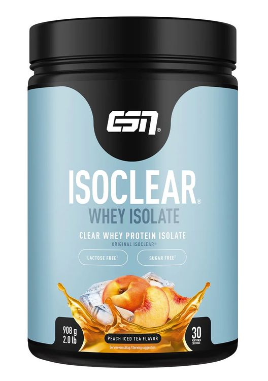 ESN ISOCLEAR Whey Isolate, 908g Ice Tea Peach (Neu und originalverpackt ...