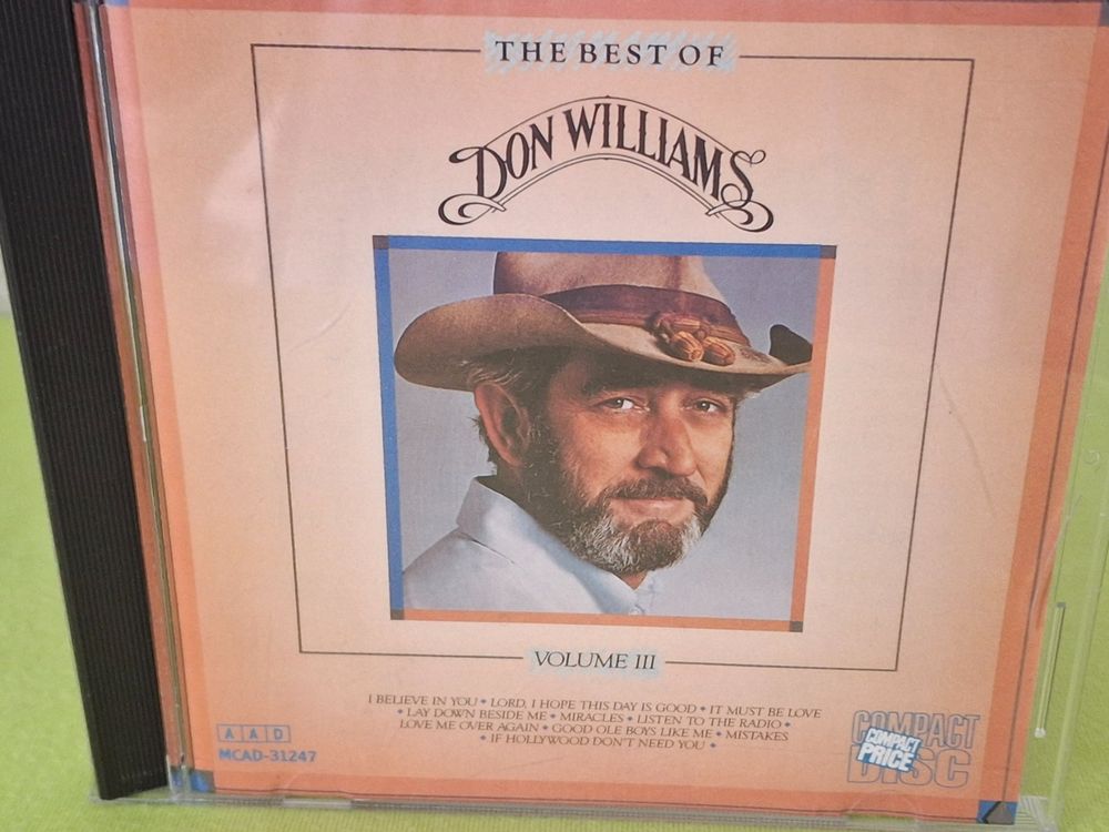 CD Don Williams - The Best of Vol. III 🤠 (Gebraucht) in Aarberg für CHF ...