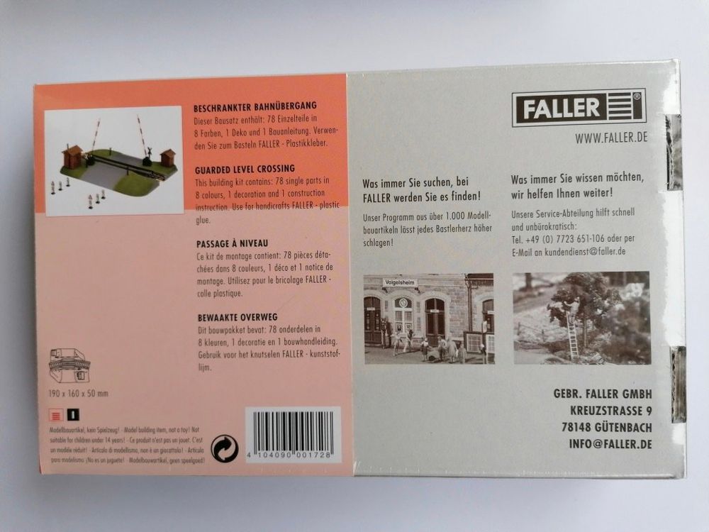 Faller 120120 Stellwerk u. Faller 120172 Bahnübergang (Neu und ...