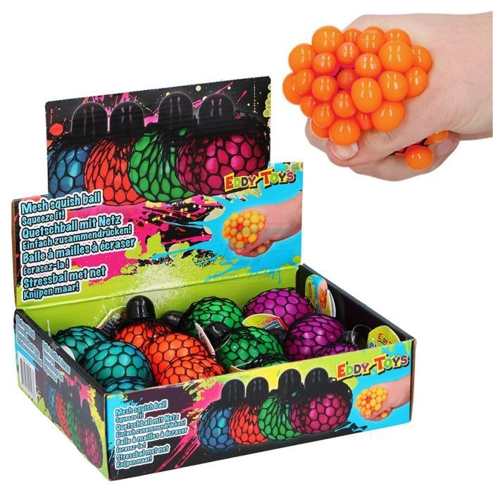 Squish-Ball im Netz ca. 7cm - Lieferung 1 Ball (Neu und ...