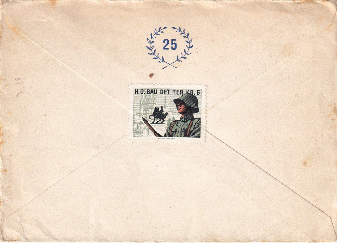 Express Jubiläumsflug Zürich - Genf 1944, an Feldpostadresse (Gebraucht ...