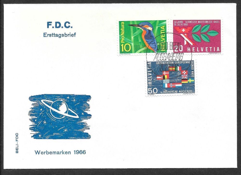 FDC Serie 439-441 Werbemarken ET 21.2.1966 schön illustriert (Neu (gemäss Beschreibung)) in ...