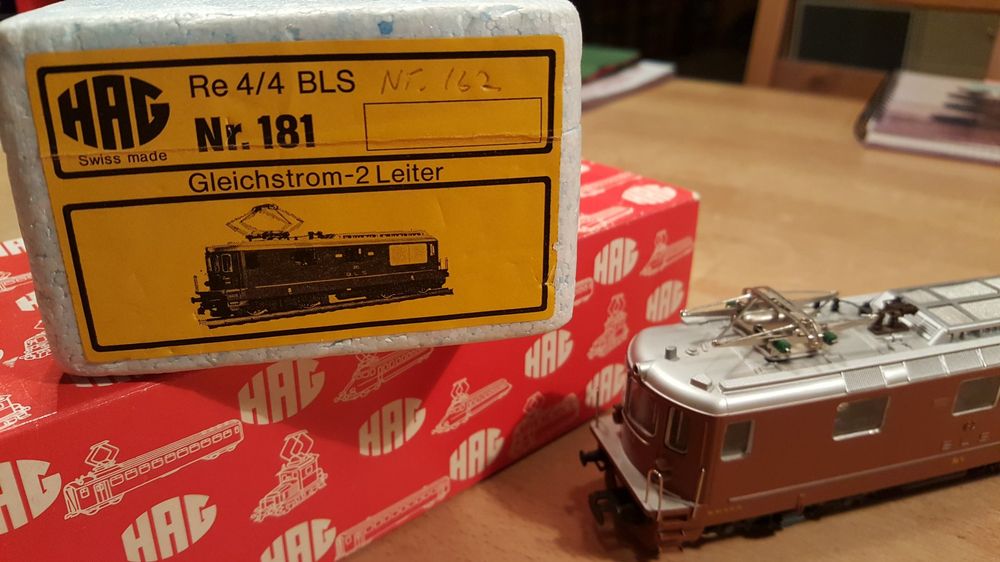 Modellbahnlokomotive HAG Nr.181 Re 4-4 BLS 162 braun (Gebraucht) in ...