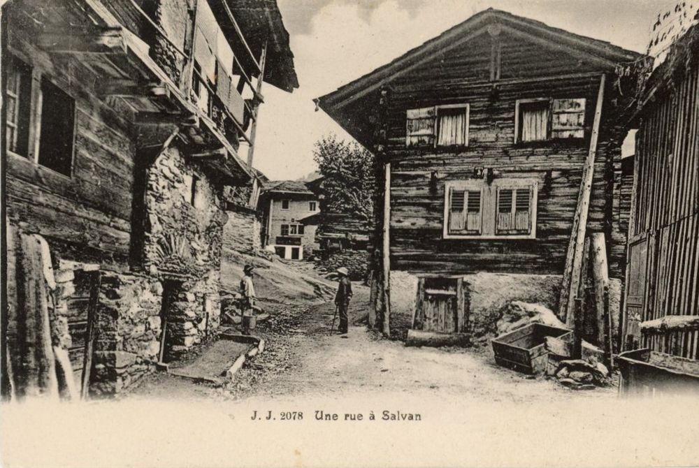 Salvan VS - Une Rue à Salvan en 1912 (D'occasion) à Niedergesteln pour ...