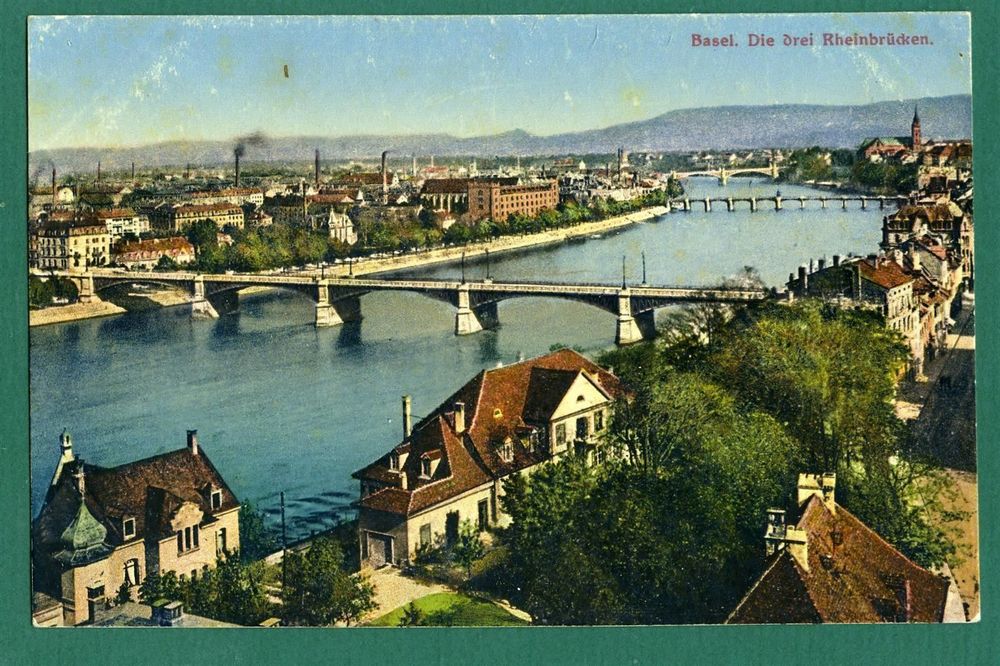 Basel, Die drei Rheinbrücken, 1903 | Kaufen auf Ricardo