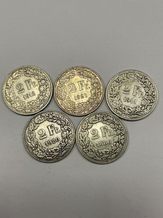 5 stk. 2.- ü. 100j alt. silber (70) | Kaufen auf Ricardo