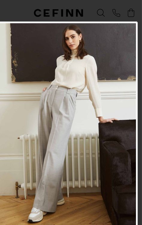 CEFINN “Margot” new wool wide leg trousers (Neu und originalverpackt ...