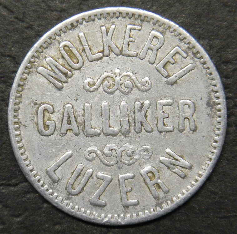 Jeton Molkerei Galliker Luzern 1 Ltr. (Gebraucht) in Glis für CHF 5 – mit Lieferung auf Ricardo ...