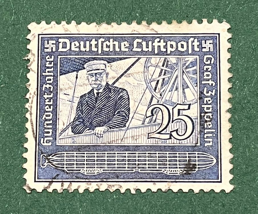 100 Jahre Graf Zeppelin - Briefmarke Deutsches Reich 1938 | Kaufen auf Ricardo