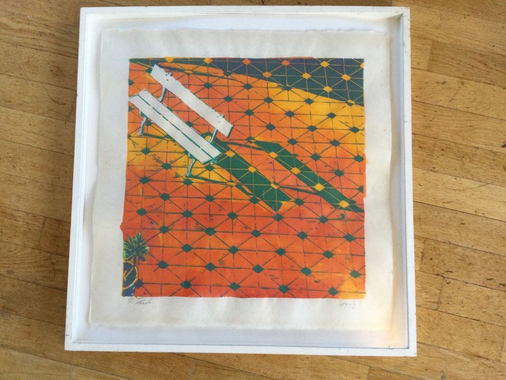 Roland Flück Holzschnitt 1992 signiert Solothurner Künstler | Kaufen auf Ricardo