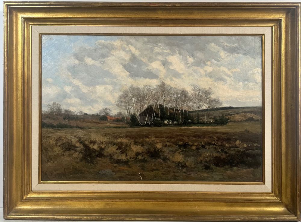 Antike Landschaft Öl Gemälde, Unleserlich Signiert | Kaufen auf Ricardo