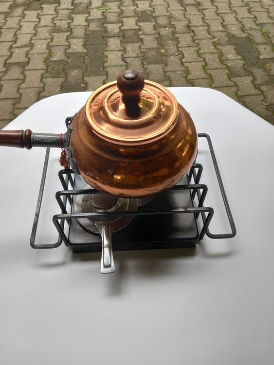 Schönes Kupfer Caquelon mit Rechaud Set Stockli (Neu (gemäss Beschreibung)) in Seon für CHF 30 ...