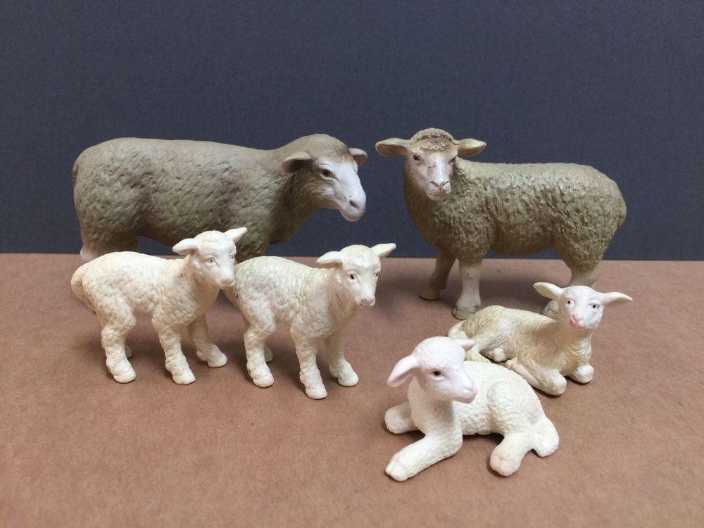 6 Schleich Schaf Schafbock Lamm (Gebraucht) in Ennetbaden für CHF 35 – mit Lieferung auf Ricardo ...