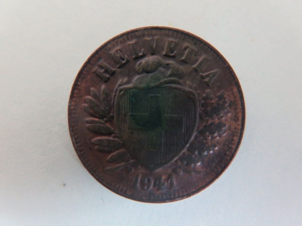 2 Rappen 1941 / Schweizer Münze (Gebraucht) in Etziken für CHF 1 – mit Lieferung auf Ricardo kaufen