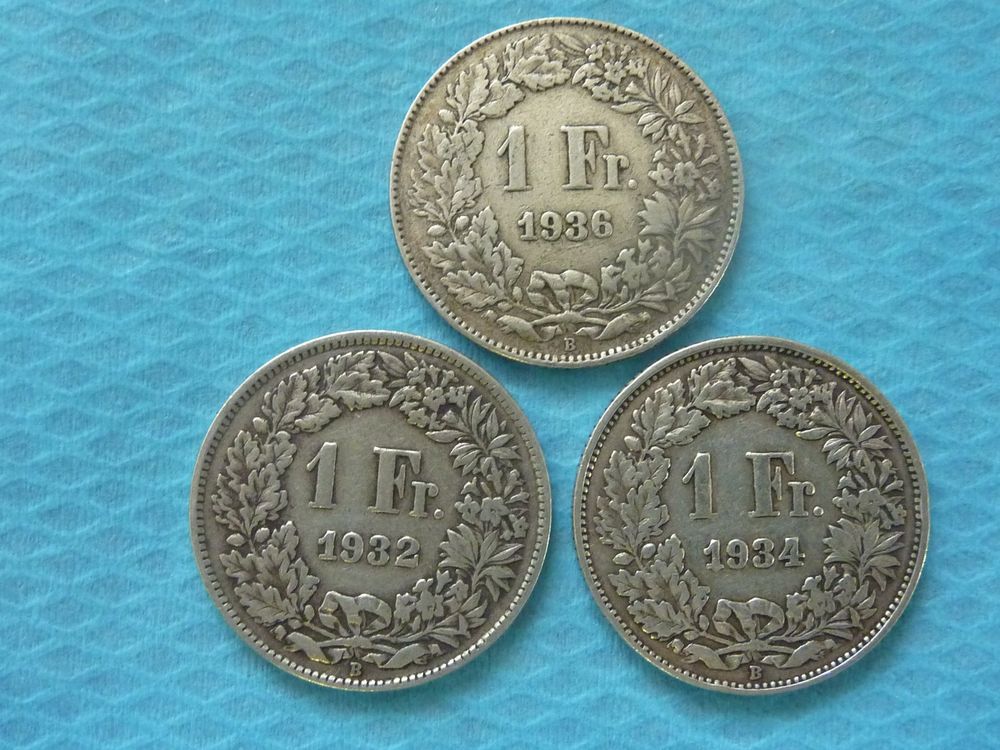 1Fr. 1932 - 1934 - 1936 selten | Kaufen auf Ricardo