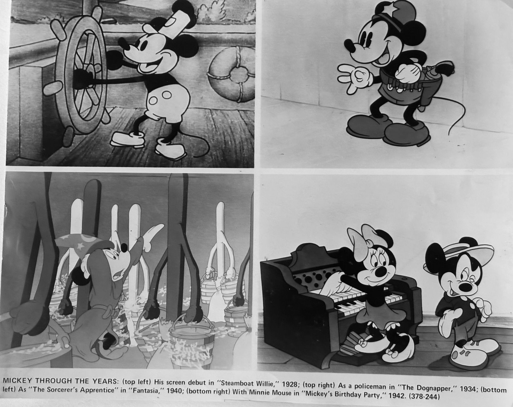 Walt Disney - Mickey Mouse Film über die Jahre, Pressefoto (Gebraucht ...