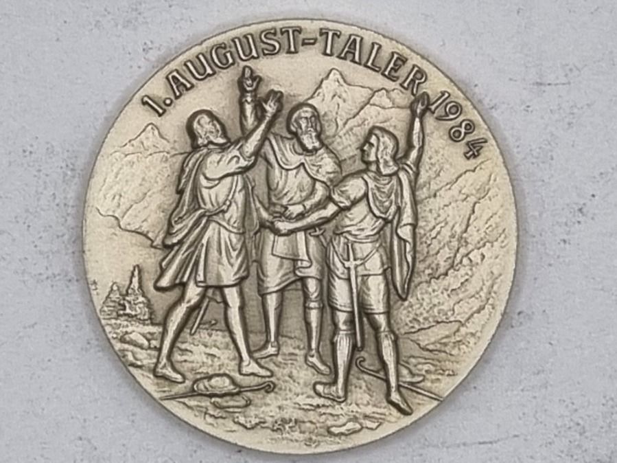 1.August Taler 1984 Tell's Geschoss (Neu und originalverpackt) in Bure für CHF 22.9 – mit ...