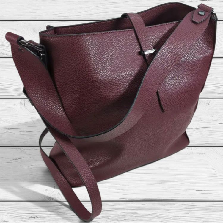 Sac épaule Esprit - Modèle Alba - Bordeaux / Lie de vin - (Neu (gemäss ...