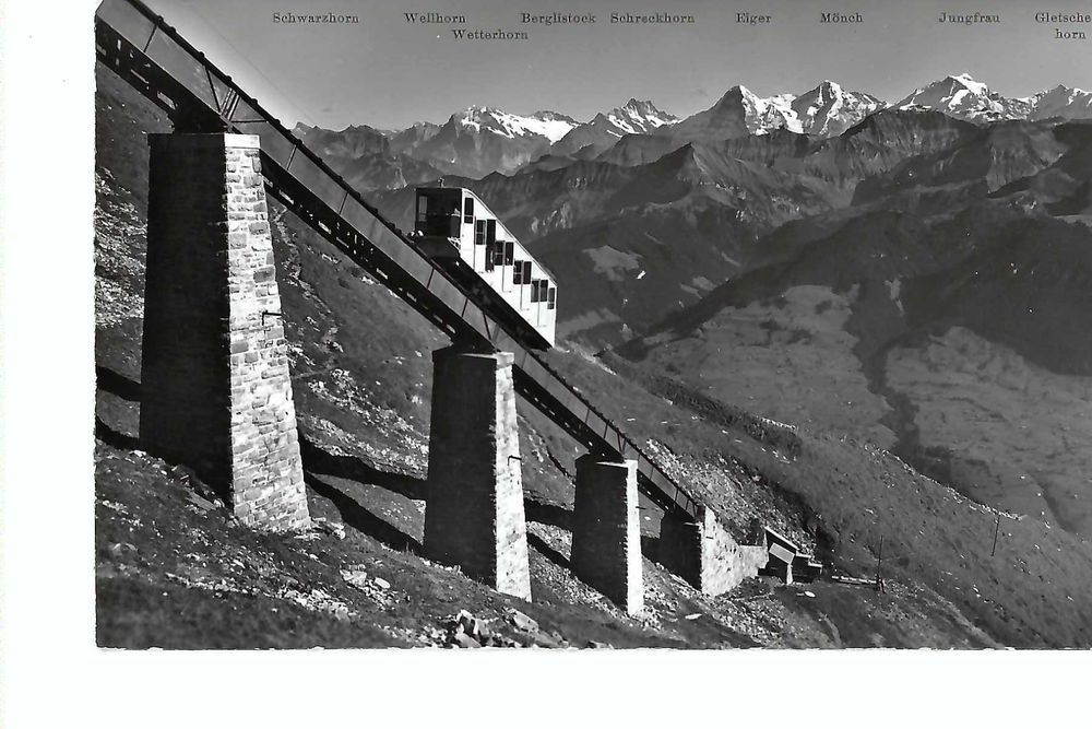 NIESENBAHN Standseilbahn Mülenen - Niesenkulm, 1957 (Gyger) (Gebraucht ...