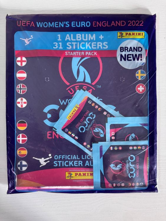 Panini Damen UEFA Euro 2022 Sticker Kollektion Starter Pack (Neu und ...