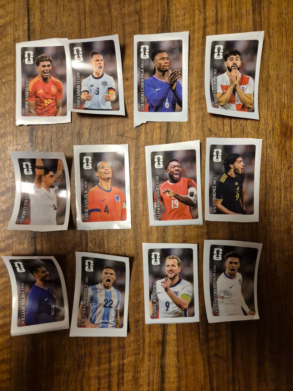 Alle 12 Coca Cola Panini WM 2026 Sticker Set (Neu (gemäss Beschreibung ...