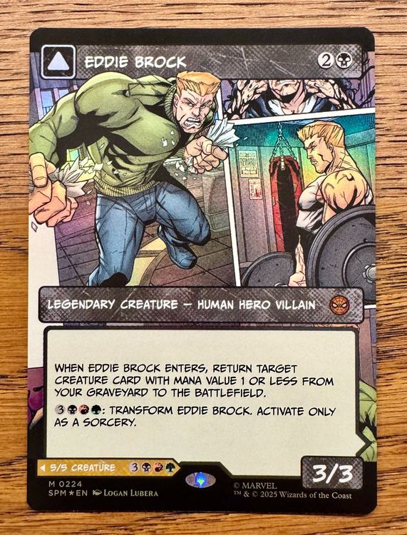 Borderless Foil Eddie Brock Marvel's Spider-Man NM (Neu (gemäss ...