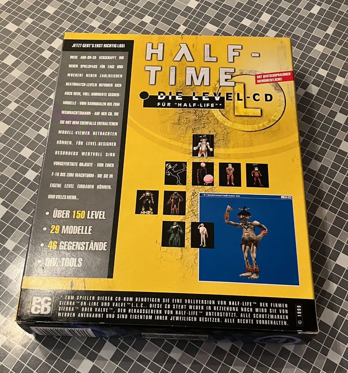 Half-Time: Level CD zu Half Life - PC Big Box (1998) - Rar! (Gebraucht ...