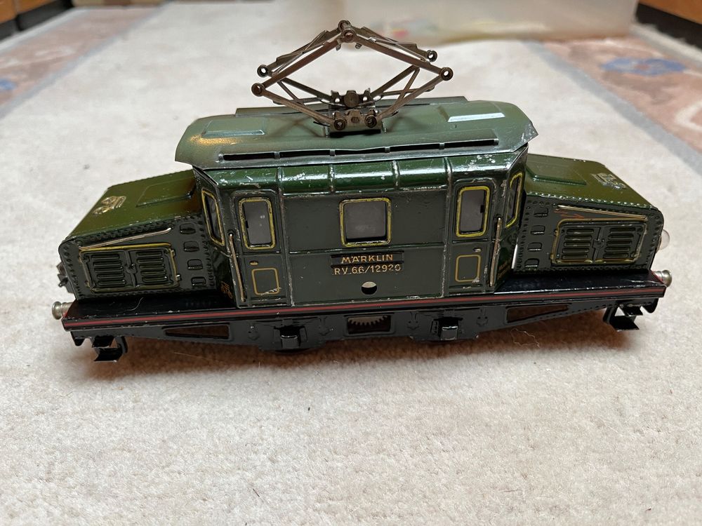 Märklin RV 66/12920 Volkskrokodil B Spur 0 antik grün RV66 (Gebraucht ...