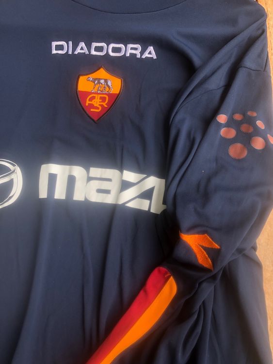 AS Roma-Trikot, dunkelblau, XXL mit Kultwerbung Mazda | Kaufen auf Ricardo