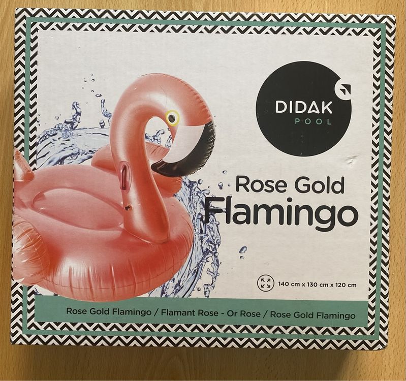 Poolfigur Rose Gold Flamingo | Kaufen auf Ricardo