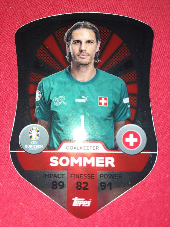 Topps Match Attax UEFA EURO 2024, Chrome Shield, Yann Sommer (Neuf ...