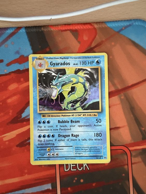 POKEMON Gyarados 34/108 Evolutions XY Holo Rare Card (Gebraucht) in ...