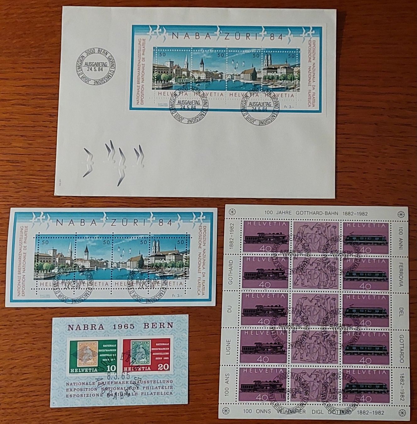 Suisse 18 enveloppes premier jour, feuilles et blocs (D'occasion) à ...