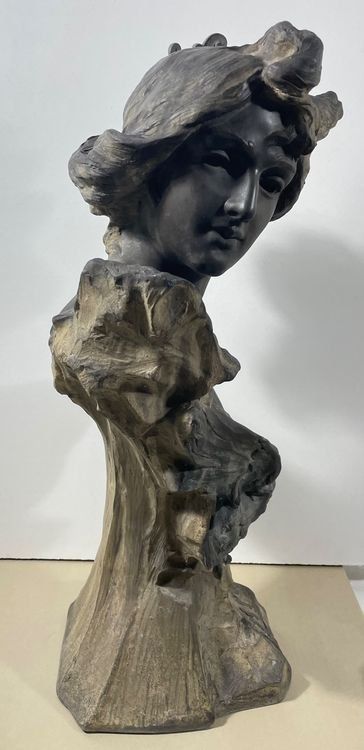 Alfred Jean Foretay (1861-1944) grosse Bronze Büste Skulptur (Gebraucht ...