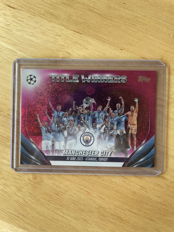 Topps Manchester City Title Winners Pink Sparkle (Neu (gemäss ...