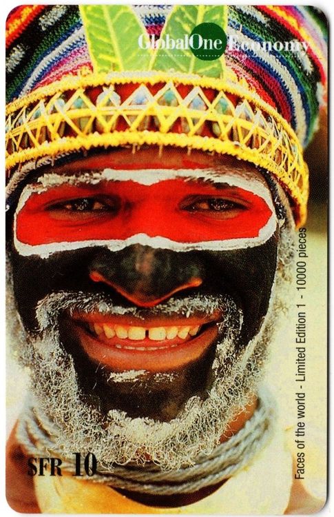 SRF 10 Faces of the World - Schweizer Prepaid Telefonkarte (Gebraucht ...