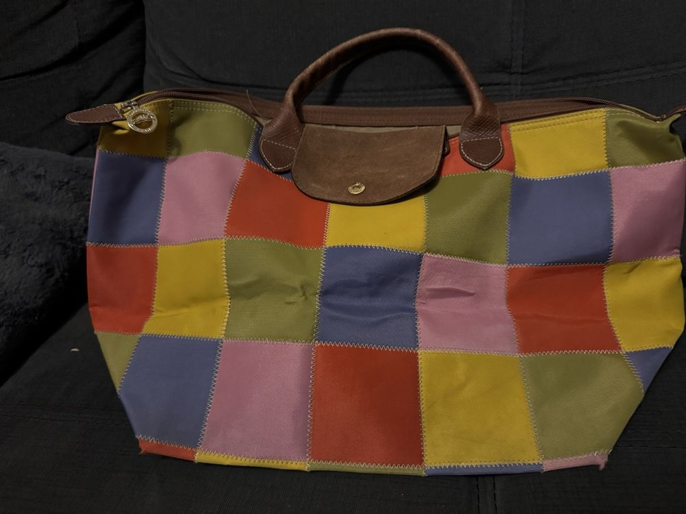 Longchamp Patchwork rare - Sac coloré parfait pour l'été! (D'occasion ...