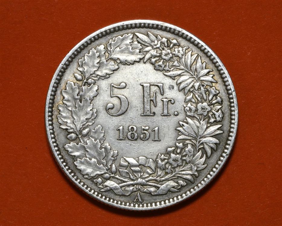5 Franken 1851 (Gebraucht) in Oberglatt ZH für CHF 241 – mit Lieferung auf Ricardo kaufen