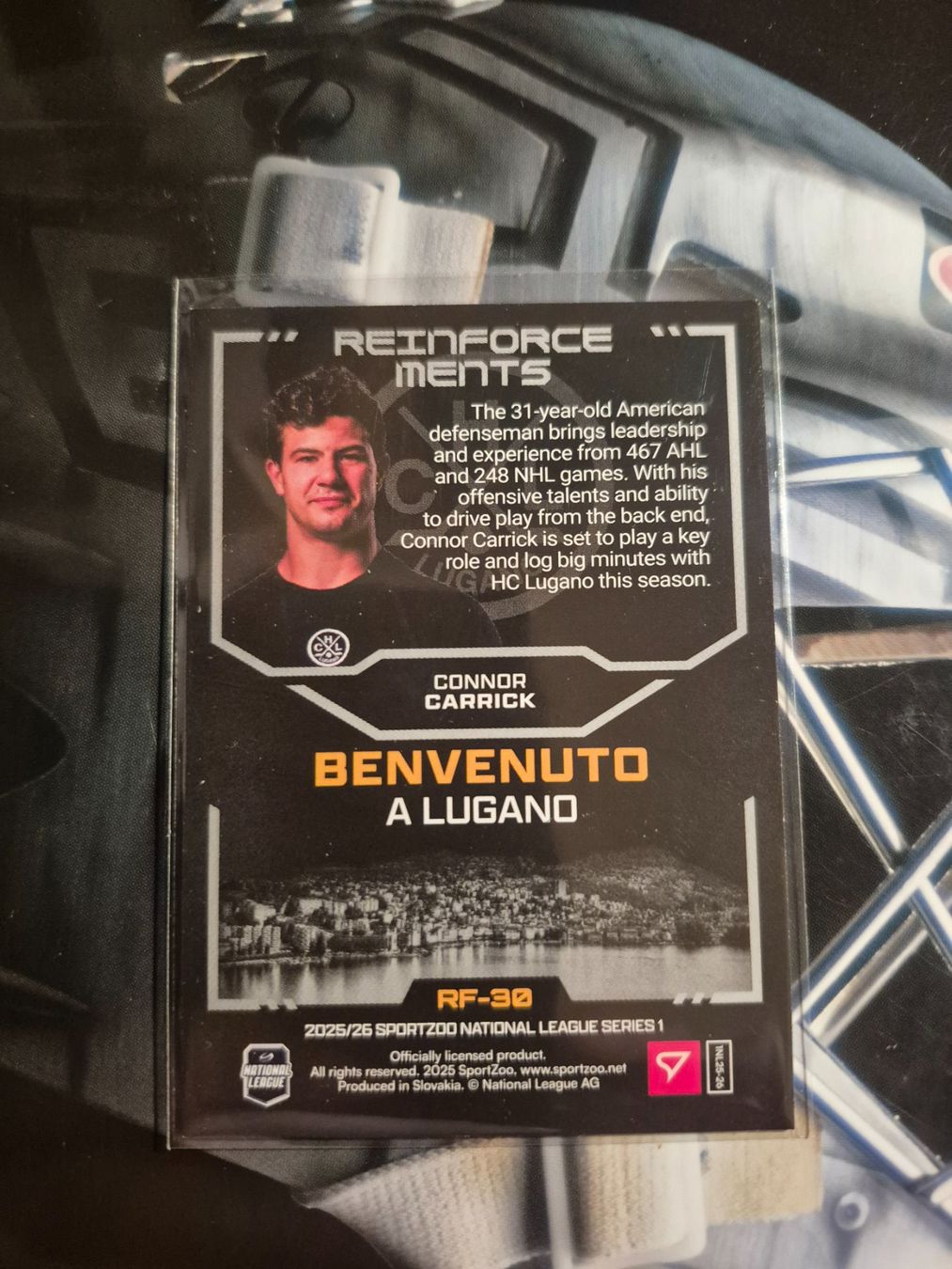 Connor Carrick HC Lugano 2025/26 Sportzoo (Gebraucht) in Treiten für ...
