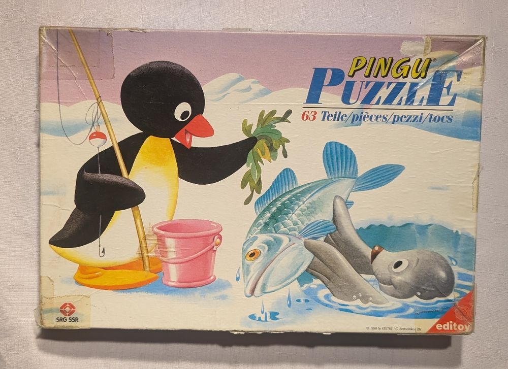 PINGU PUZZLE 63 Teile von 1990 | Kaufen auf Ricardo