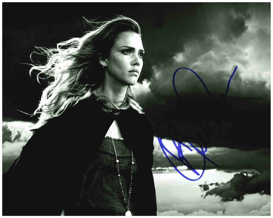 JESSICA ALBA - Grossfoto handsigniert (20x25cm) mit COA (Gebraucht) in ...