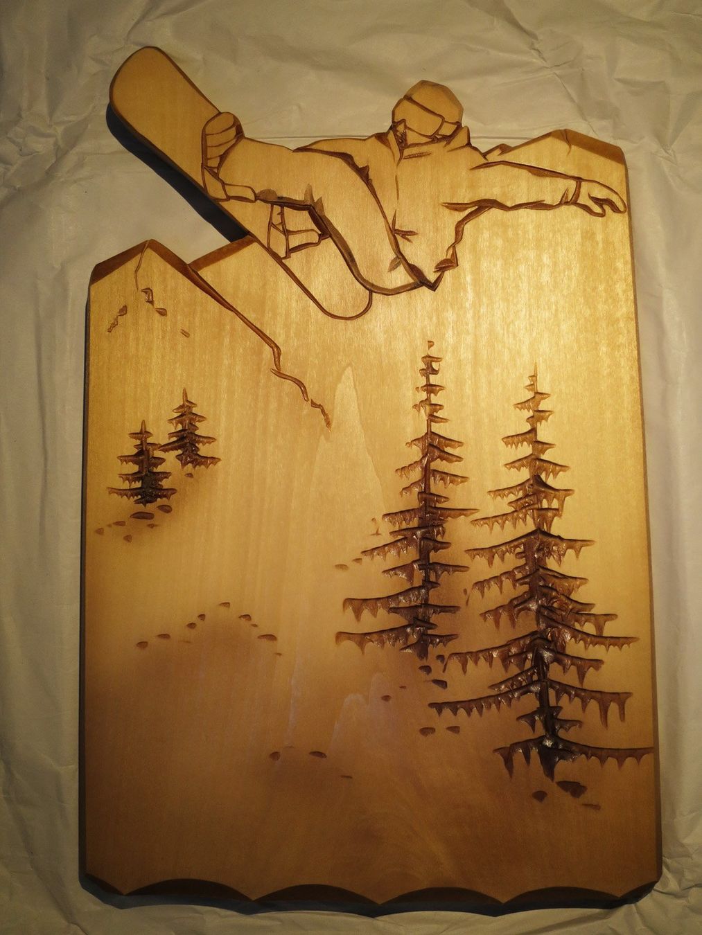 HOLZSCHNITZEREI von HUGGLER, Brienz - 21,5x33cm-EINZELSTÜCK (Neu (gemäss Beschreibung)) in ...