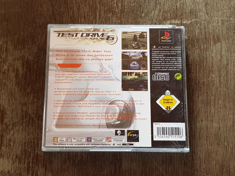 Test Drive 6 (PS1/PAL) (Gebraucht) in Zürich für CHF 5 – mit Lieferung ...