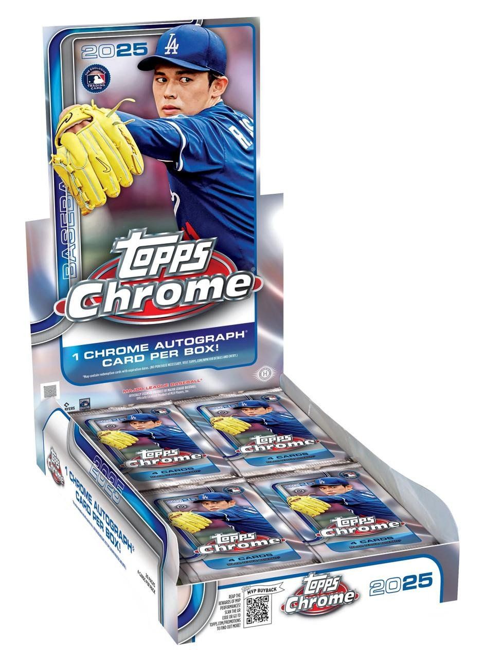 2025 Topps Chrome MLB Baseball Hobby Box (Neu und originalverpackt) in ...
