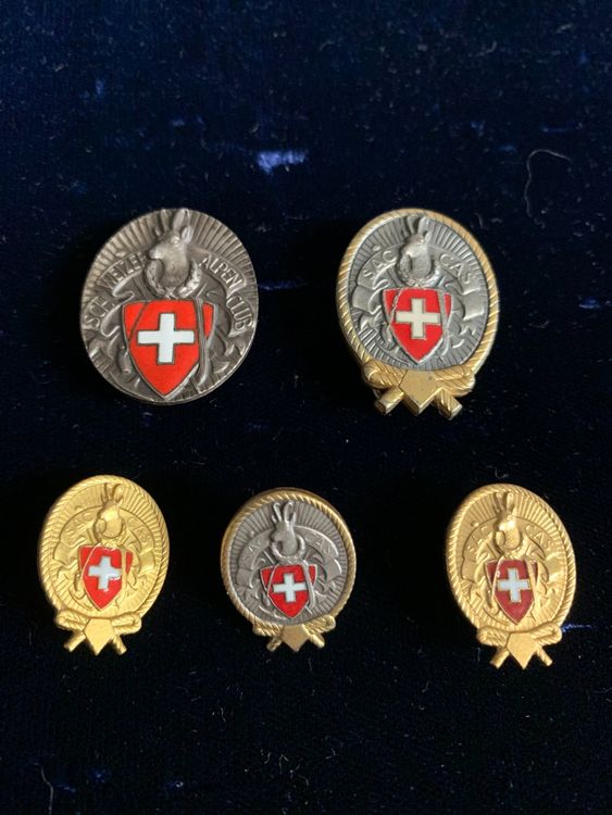 Lot Abzeichen Schweizer Alpenclub SAC CAS Club Alpin Suisse (Gebraucht ...